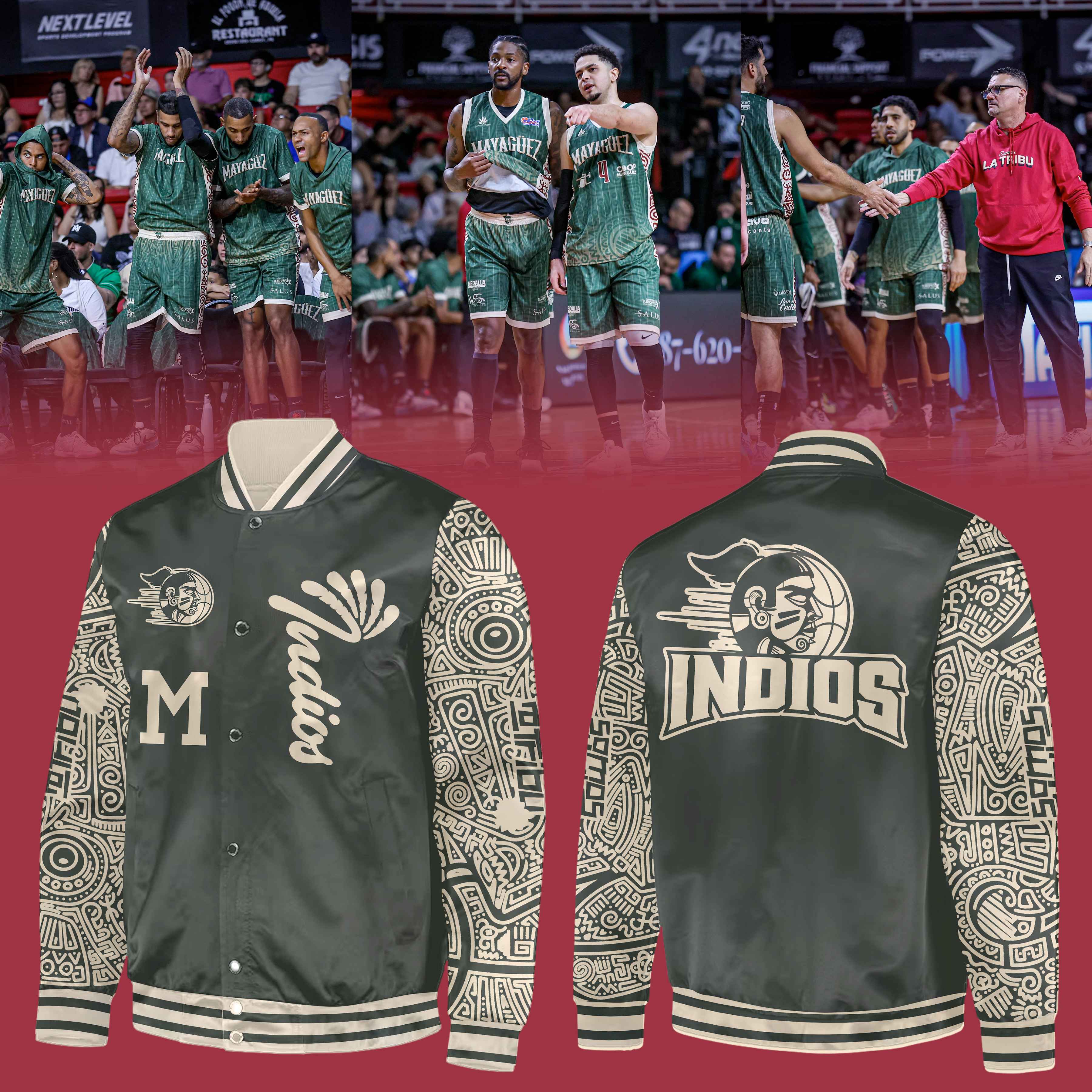 Indios de Mayagüez BSN 2025 Full-Zip Bomber Jacket